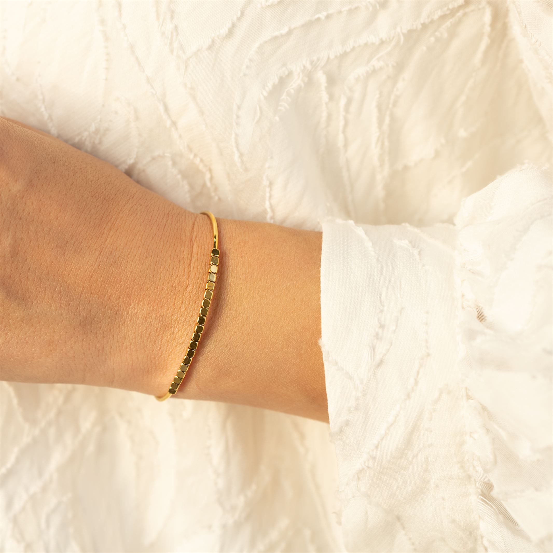 Small Square Blocks Bangle