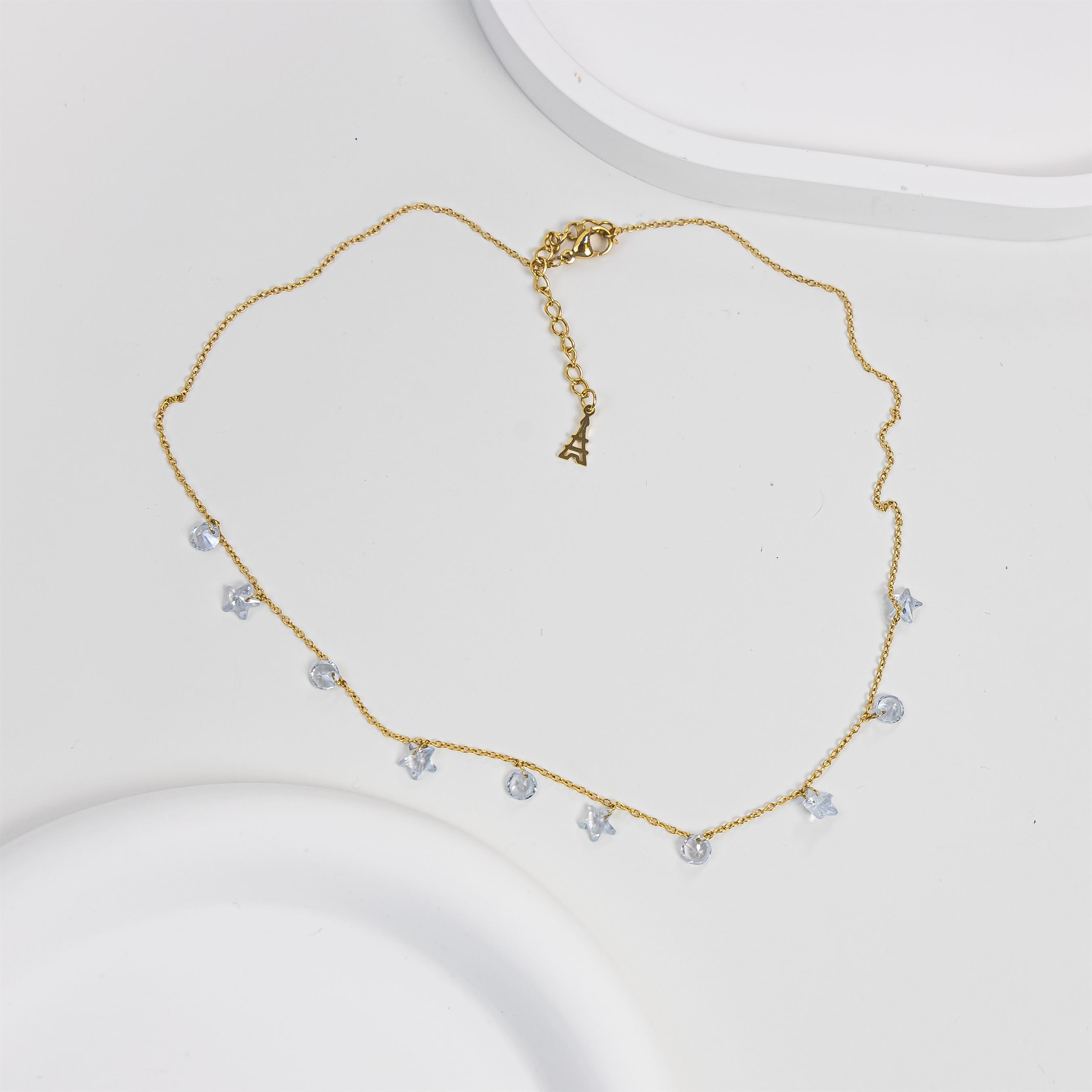 Alt Diamond & Star Crystals Choker