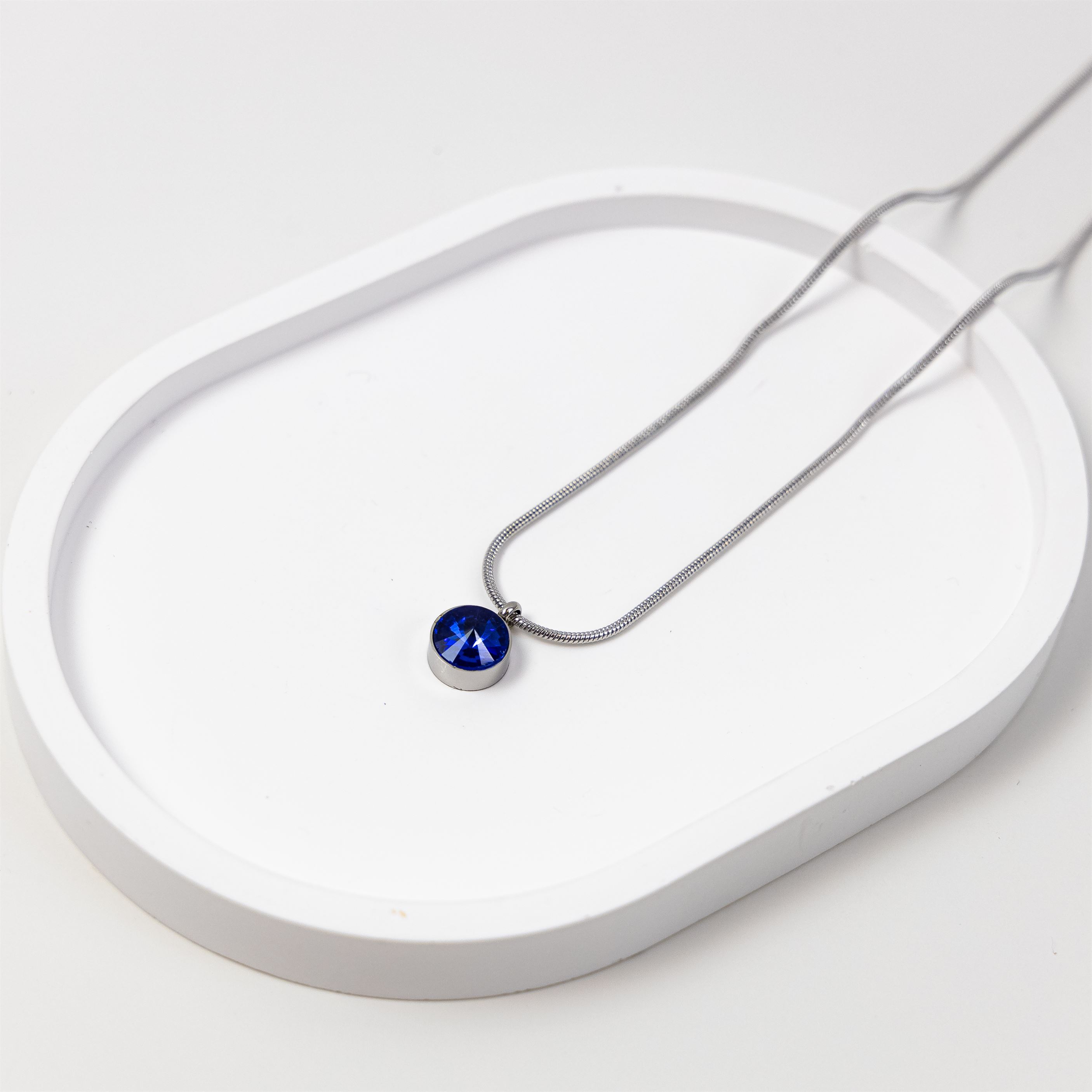 Big Blue Stud Necklace