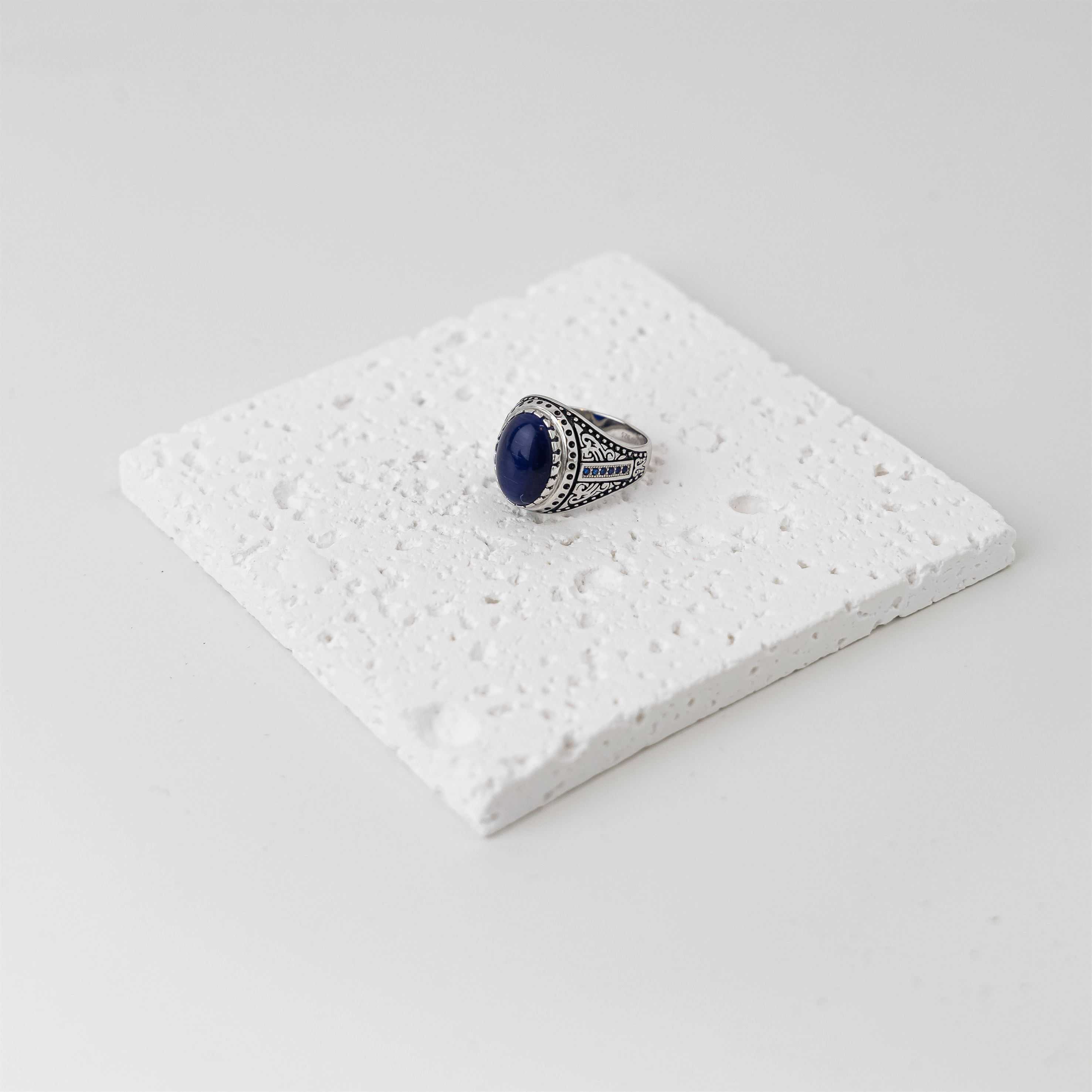 OS - Azure Vintage Men's Ring